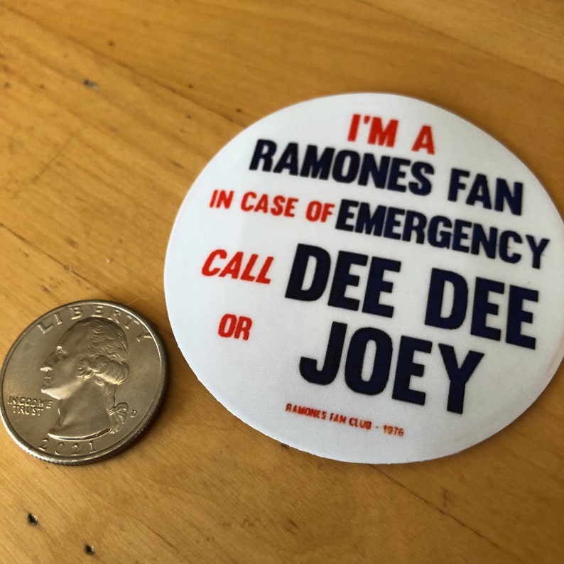 Ramones Fan Club Stickers (2) - Etsy