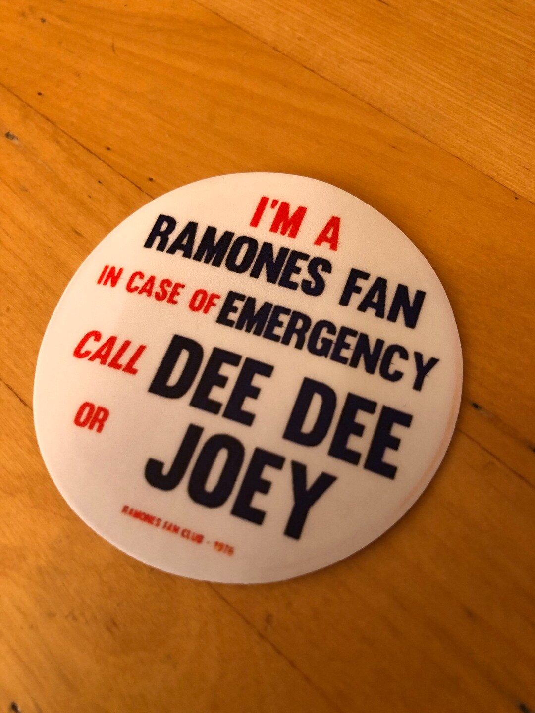 Ramones Fan Club Stickers (2) - Etsy