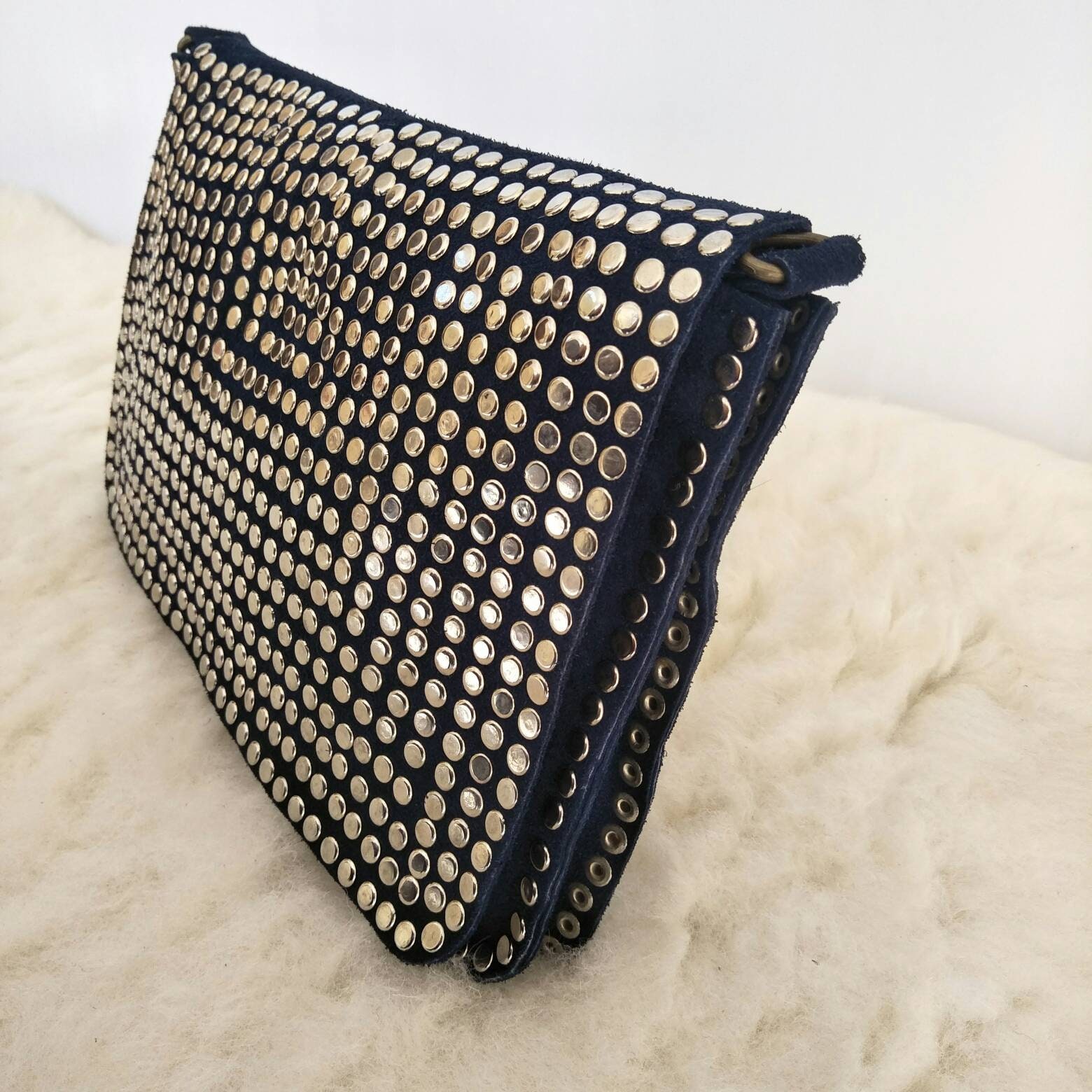 Clutch Studded Bag,crossboday Bag,leather Bag,woman Bag,gift for Her ...