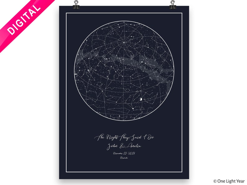 Custom Star Map Space Wall Art Poster Mothers Day Gifts - Etsy