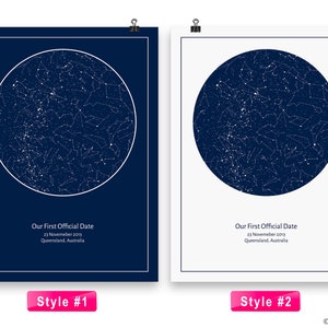 Star Chart Sky Map DOWNLOAD Bedroom Decor Unique Gift - Etsy