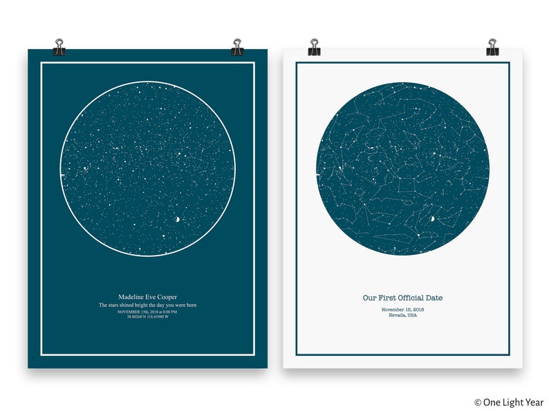 Star Chart Night Sky Map DIGITAL DOWNLOAD Star Map Print - Etsy