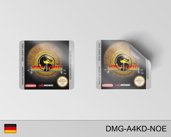 Mortal Kombat 4 NOE Replacement Label Sticker Replacement - Etsy