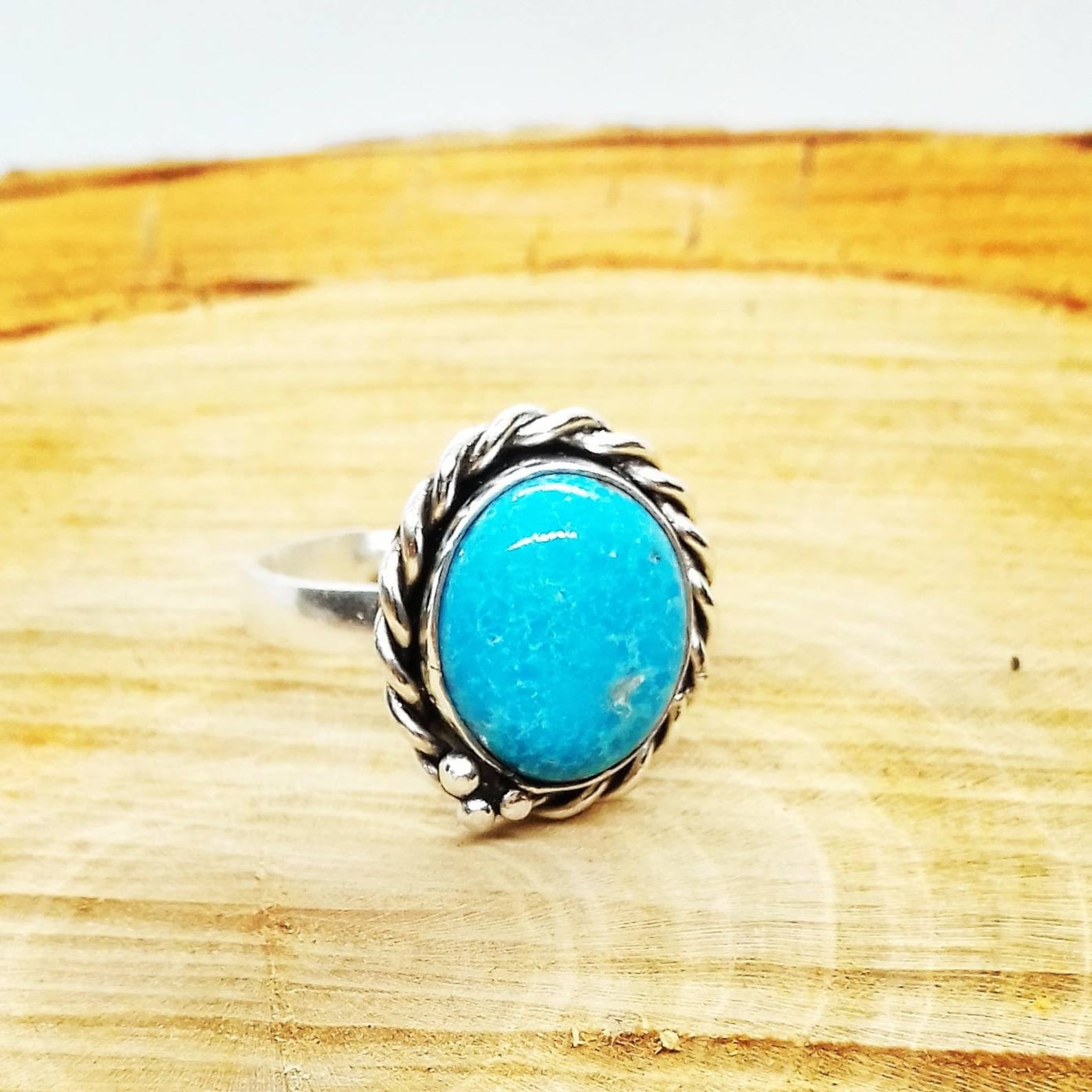 Anillo turquesa anillo de piedra turquesa anillo turquesa | Etsy
