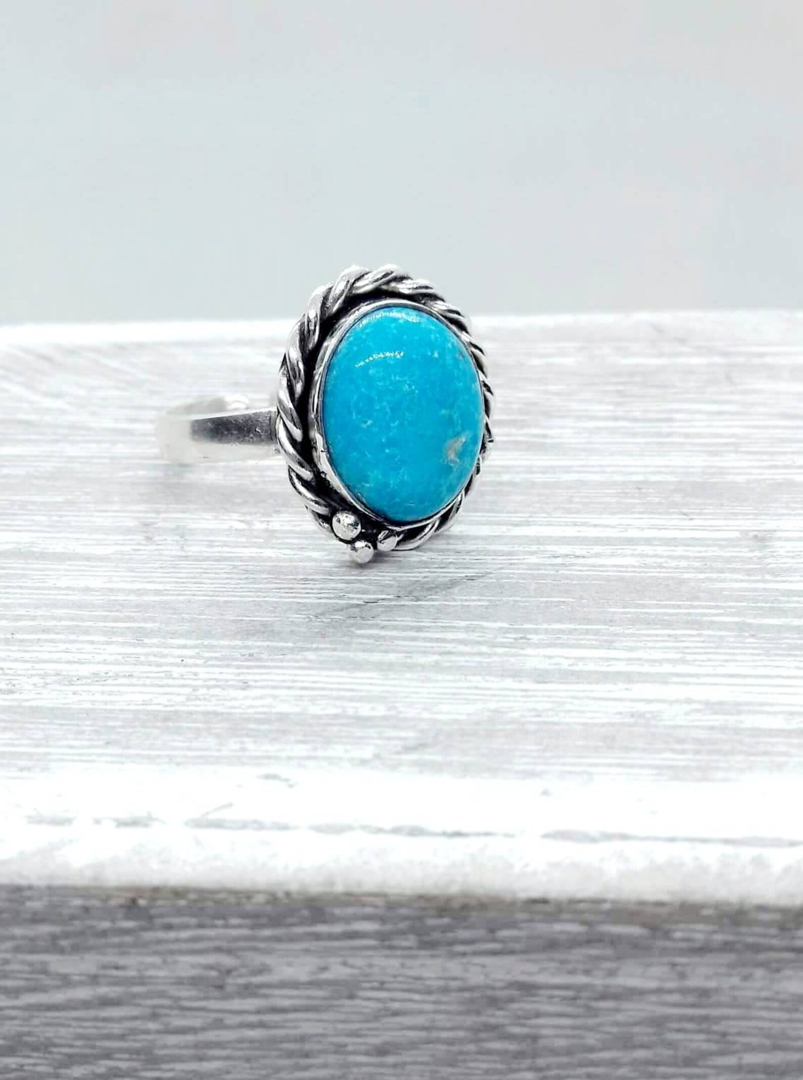 Anillo turquesa anillo de piedra turquesa anillo turquesa | Etsy