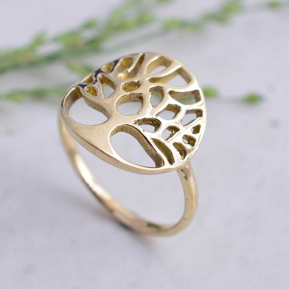 Celtic Tree Ring With Trinity Symbols Ring for Man or Woman - Etsy