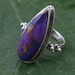 Natural Purple Turquoise Ring Gemstone Ring 925 Sterling - Etsy