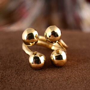 Ball Adjustable Ring, Open Ring, Bubbles Ring, Chunky Ring, Ring for ...
