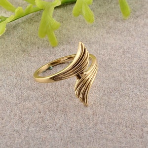 Gold Filled Wings Ring, Adjustable Wings Ring, Angel Wing Ring for ...