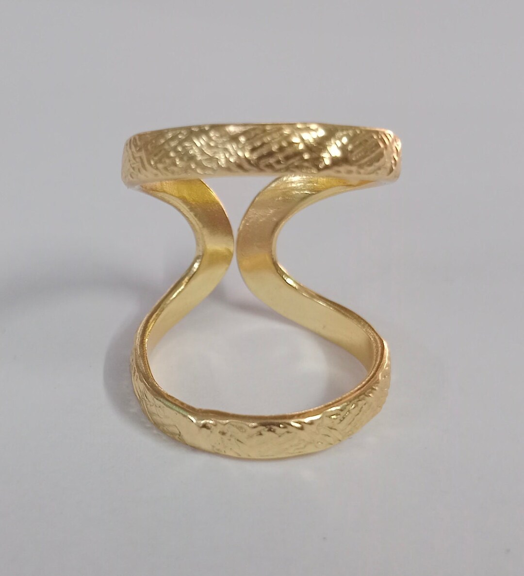 Arthritis Splint Ring for DIP & PIP Joint Relief | Handmade Brass Gold ...