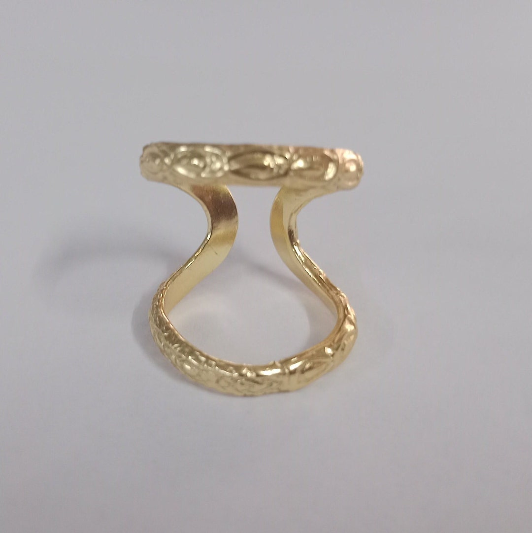 Arthritis Finger Splint Adjustable Sterling Silver 925 or Yellow Bronze ...