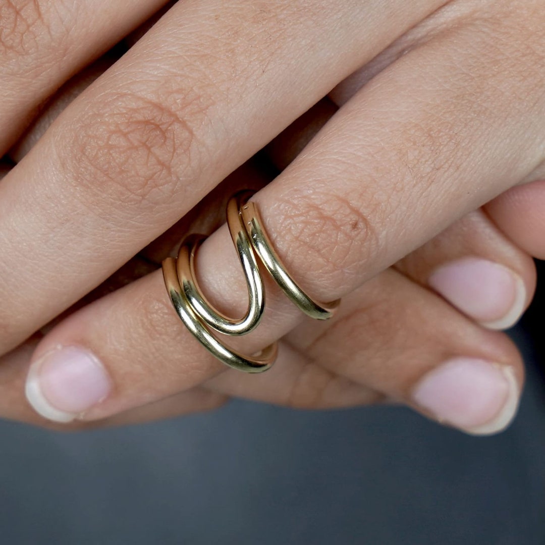 Arthritis Finger Splint for Bending Sideways Handmade Hammered Sterling ...