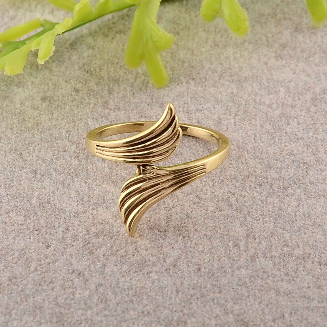 Gold Filled Wings Ring Adjustable Wings Ring Angel Wing Ring - Etsy