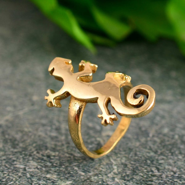 Gecko Ring - Etsy