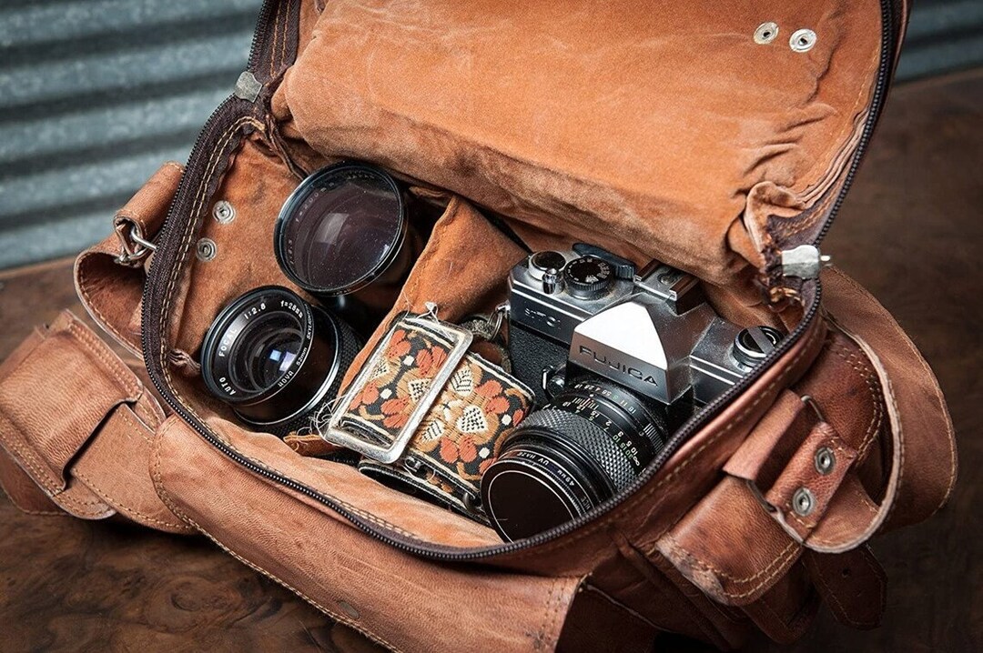 Personalized Leather Camera Bag, Camera Satchel Bag, Handcraft Shoulder ...