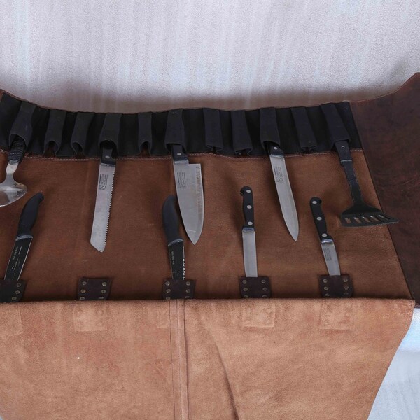 Leather Knife Roll - Etsy
