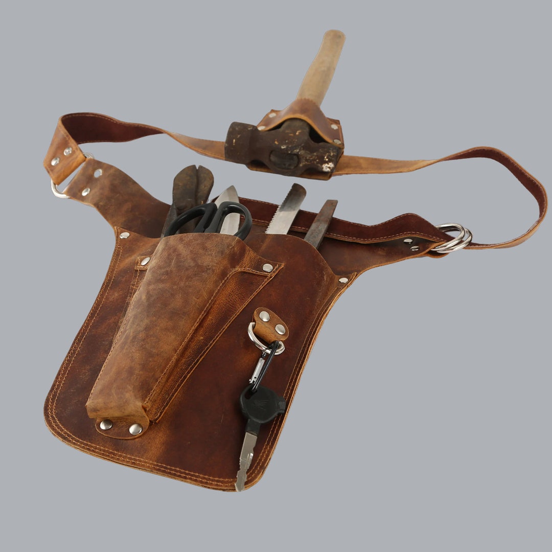 Leather Garden Tool Belt, Personalized Florist Tool Belt Leather ...