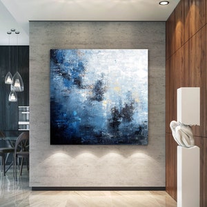 Large Abstract Painting,modern Abstract Painting,square Painting,huge ...