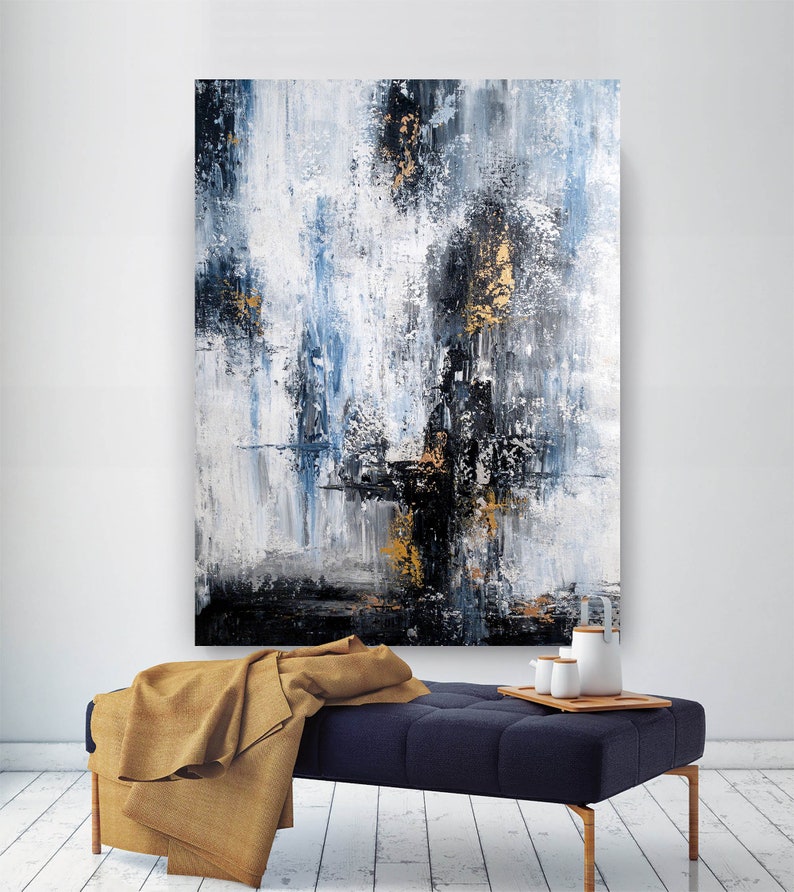 Large Abstract Canvas Artextra Large Abstract Canvas | Etsy