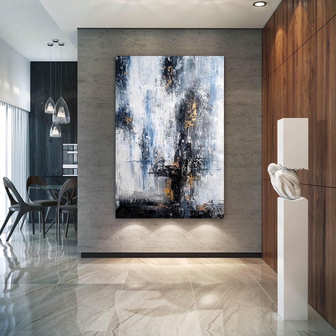Large Abstract Canvas Art,extra Large Abstract Canvas Art,abstract ...