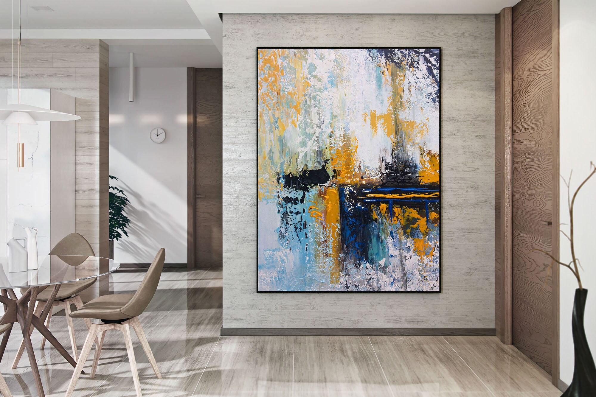 Large Modern Wall Art Paintinglarge Abstract Wall - Etsy UK