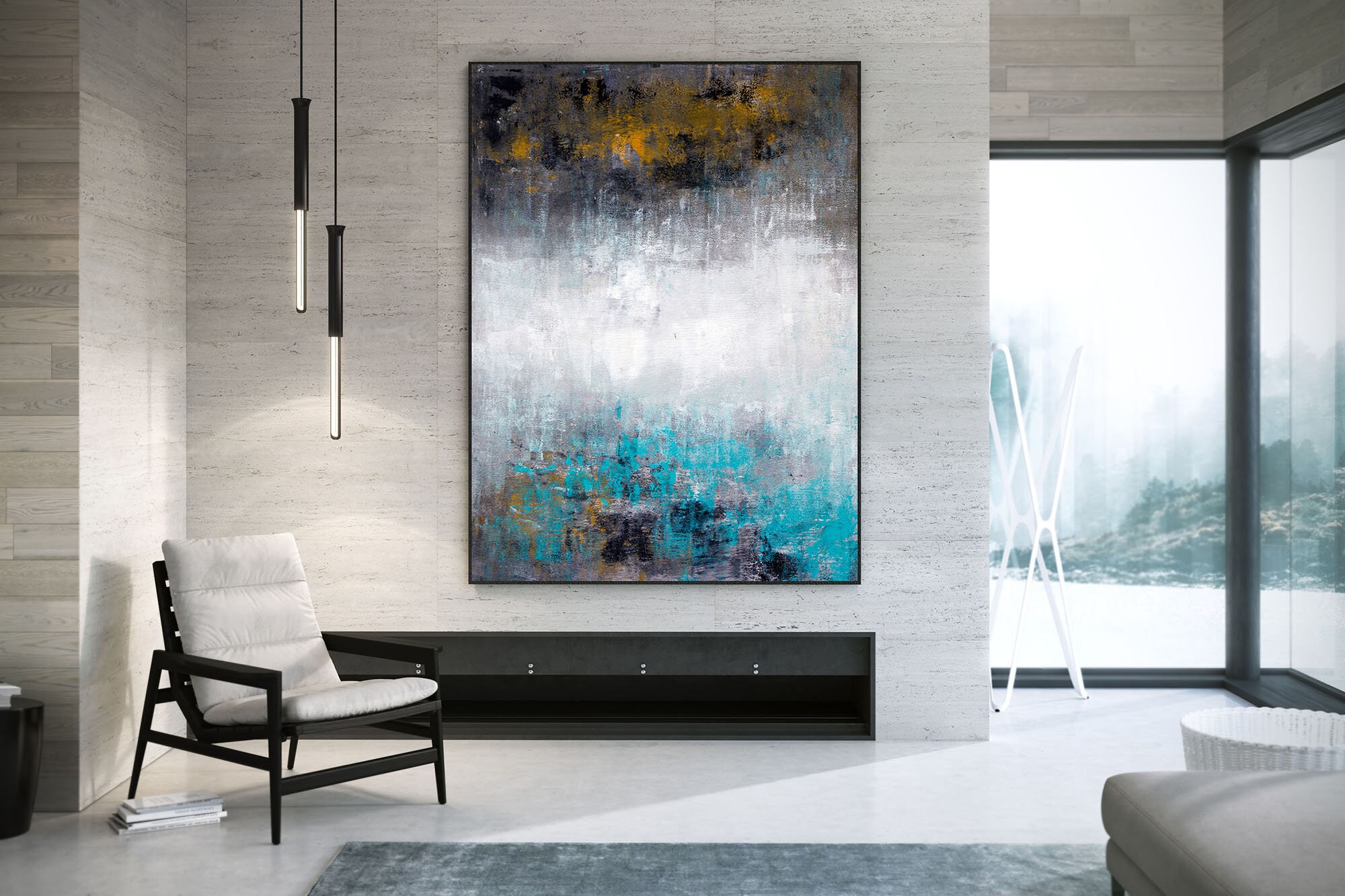 Large Abstract Painting Original Canvas Art Contemporary - Etsy UK