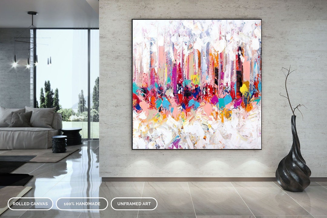 Extra Large Wall Art Original Painting on Canvas Contemporary Wallart ...