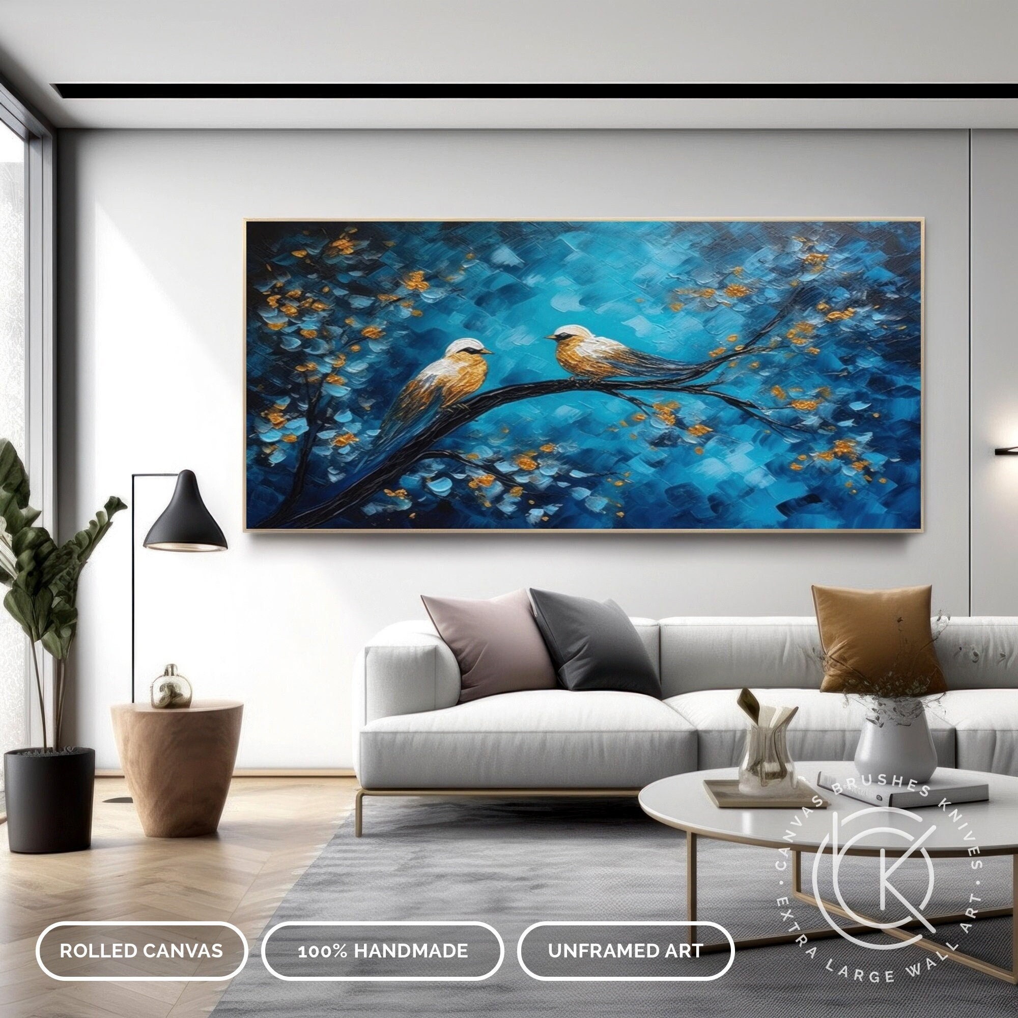 Love Birds Painting Etsy