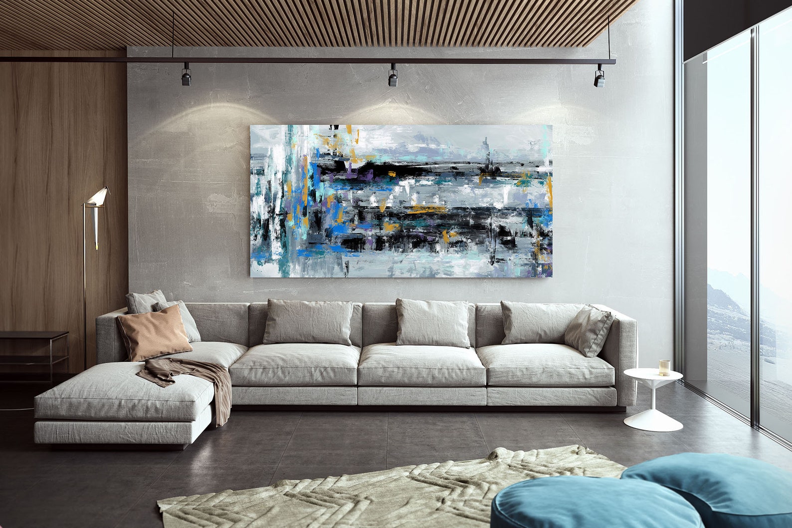 Extra Large Wall Art Textured Painting Original - Etsy