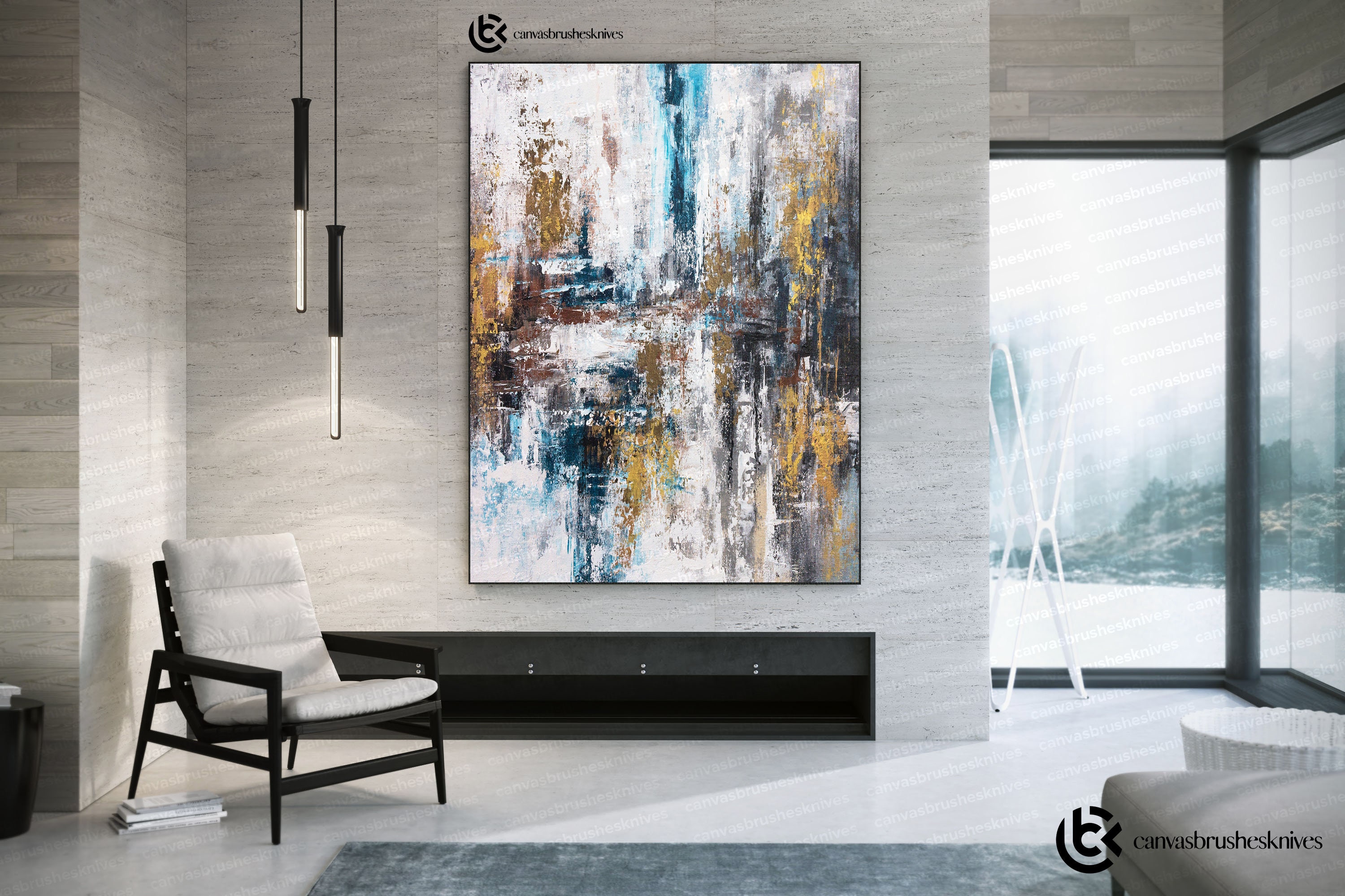Canvas Wall Art Original Abstract Painting Large Wall | Etsy
