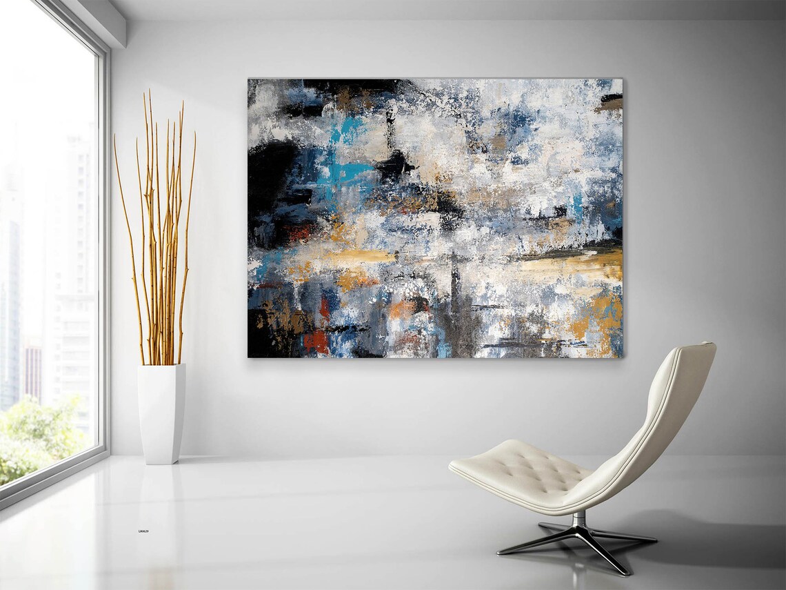 Original Abstract Canvas Artlarge Abstract Canvas Artoil - Etsy