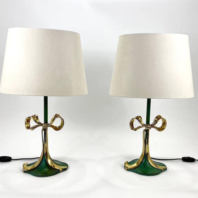 Enamel Table Lamp - Etsy