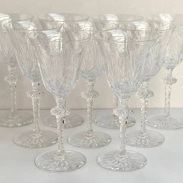 German Crystal Wine Glasses - Etsy