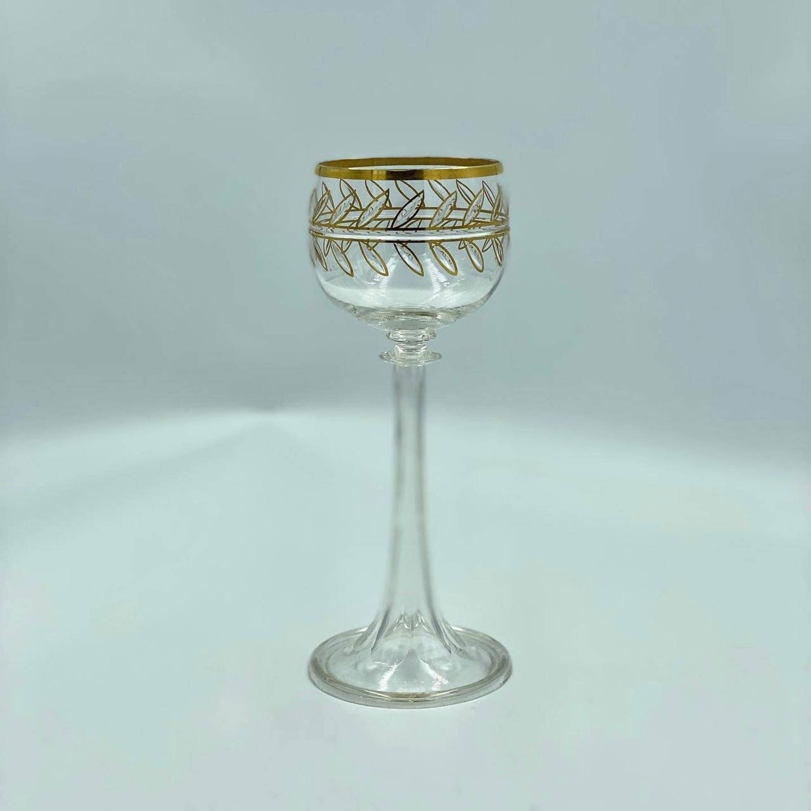 Antique Crystal Glasses With 24K Gold Amazing Rare Set of Crystal ...