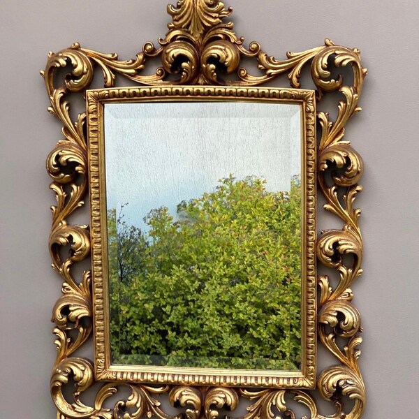 Large Vintage Mirror - Etsy