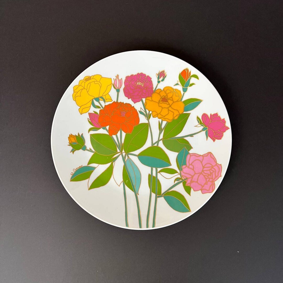 Mid Century Modern Vintage Plate 1980s Large Rosenthal - Etsy