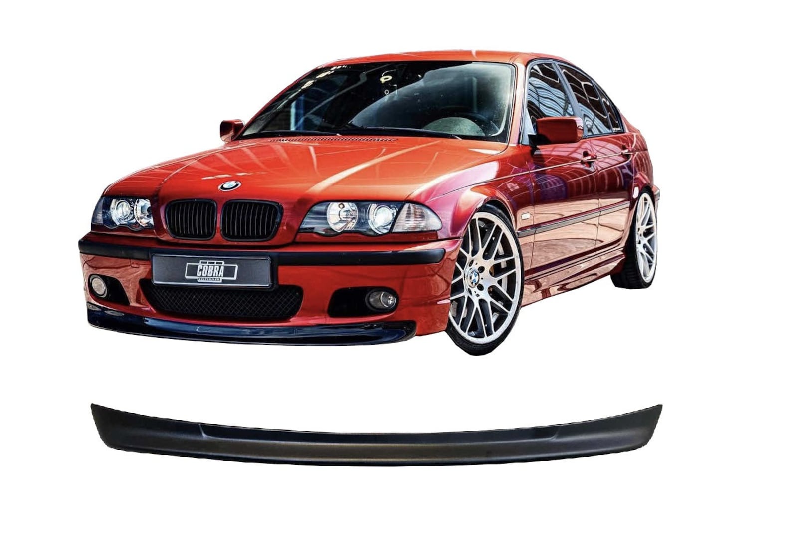 Bmw E46 CSL Front Lip Spoiler MSPORT Bumper Splitter Best Fit Csl ...