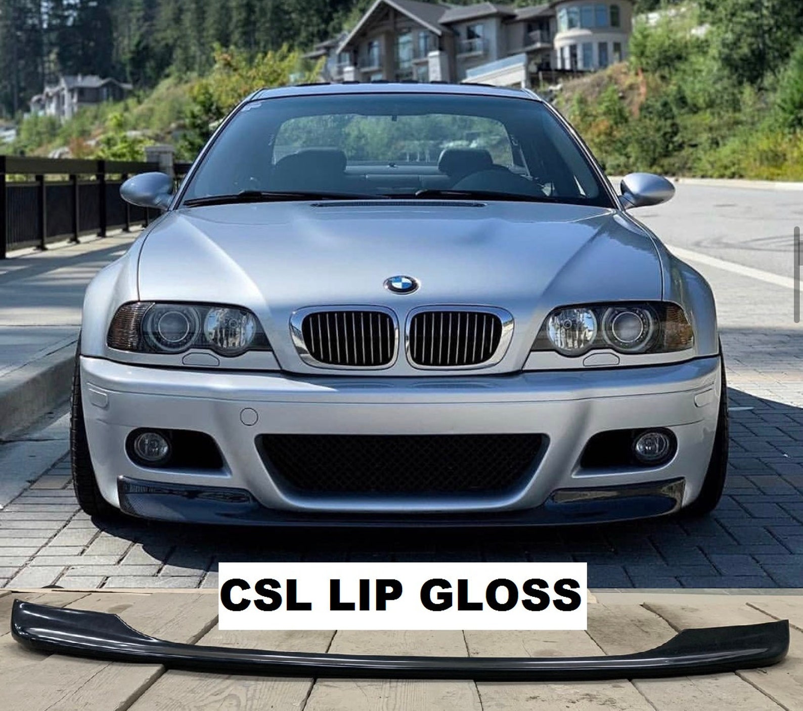 Bmw E46 Csl Front Lip Spoiler M3 Bumper Splitter CSL Style Abs - Etsy