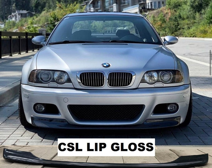 Bmw E46 Csl Front Lip Spoiler M3 Bumper Splitter CSL Style Abs - Etsy