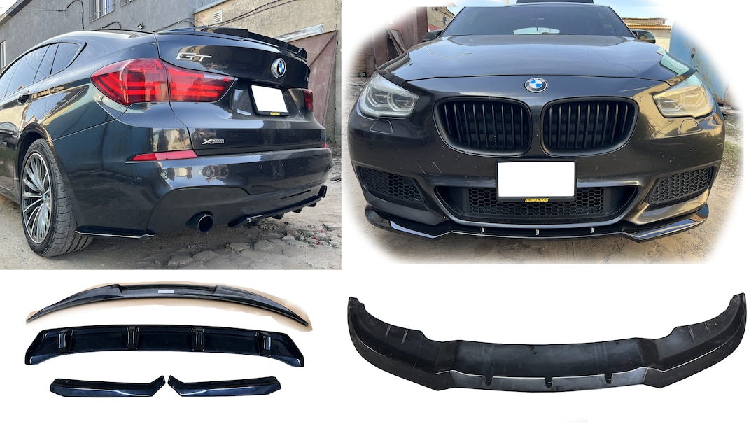 Bmw F07 Set Front Lip Rear Trunk Spoiler Rear Diffuser Sides Panel for ...
