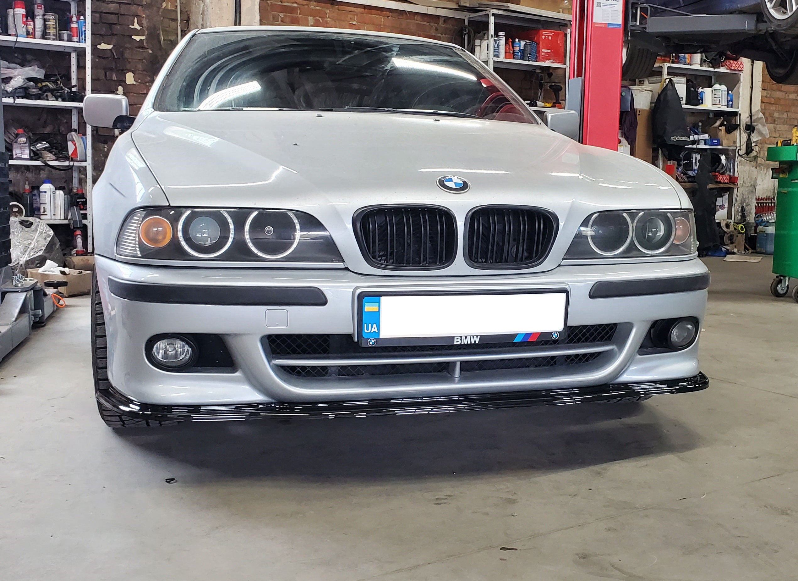 Bmw E39 Front Lip for M Bumper Splitter Lip Spoiler ABS PLASTIC GLOSS ...