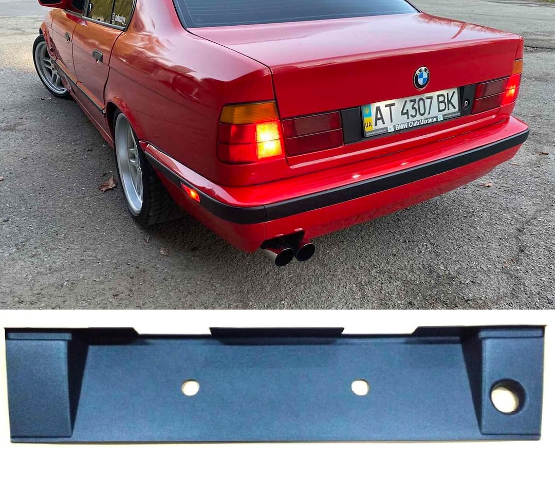 Bmw E34 M5 Rear Number Frame License Plate Bracket / Frame Abs Plastic ...