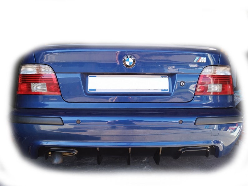 BMW E39 Rear Bumper Diffuser Lip Splitter M5 Spoiler FOR 1 or 2 Exhaust ...