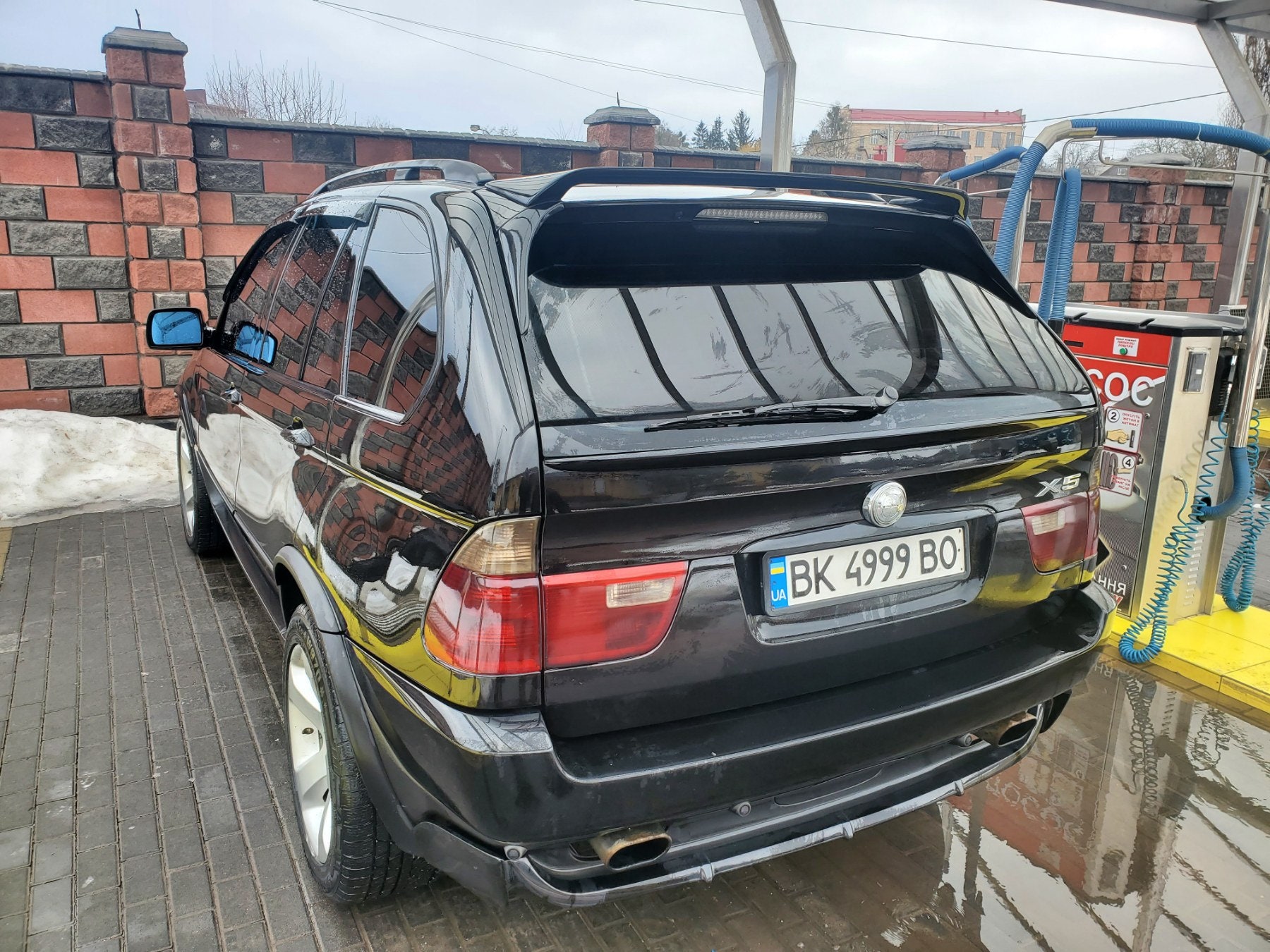 BMW E53 X5 Side Lip Rear Spoiler for Window Fins F15 Style Roof Spoiler ...