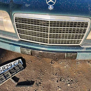 Mercedes-benz W124 Front License Plate Mount Frame Trim 86-93 ...