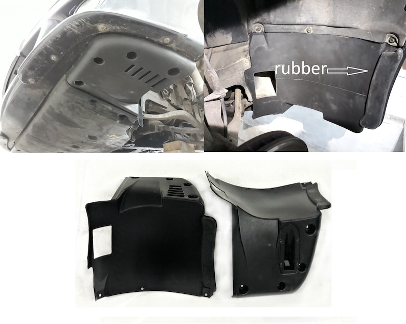 BMW E39 M5 L+R Pp Plastic Front Form M Bumper SPLASH PANEL Pork Chops ...
