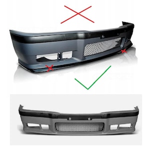 Bmw E36 GT Style Front Lip Spoiler M3 Bumper Splitter Abs Plastic ...