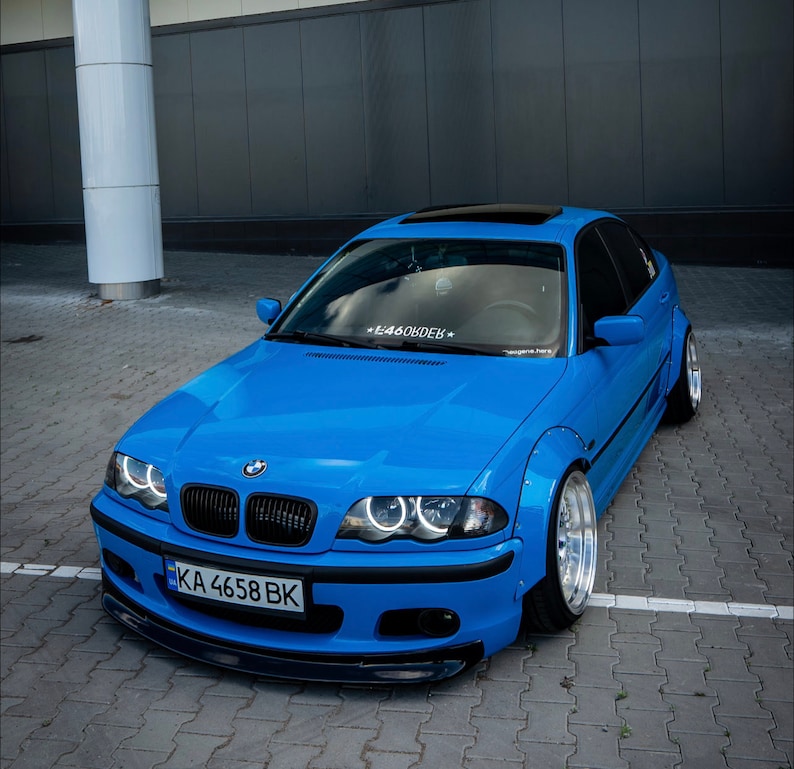 Bmw E46 CSL Front Lip Spoiler MSPORT Mtech 2 Bumper Splitter - Etsy