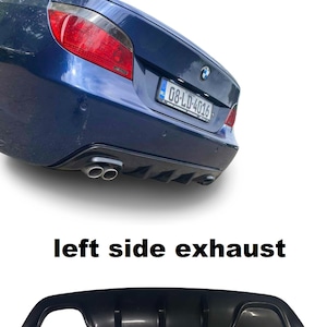 BMW E60 E61 Rear Bumper Diffuser for Msport Bumper Lip Splitter LIP ...