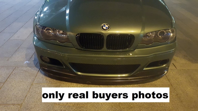 Bmw E46 Csl Front Lip Spoiler M3 Bumper Splitter CSL Style Abs Plastic ...